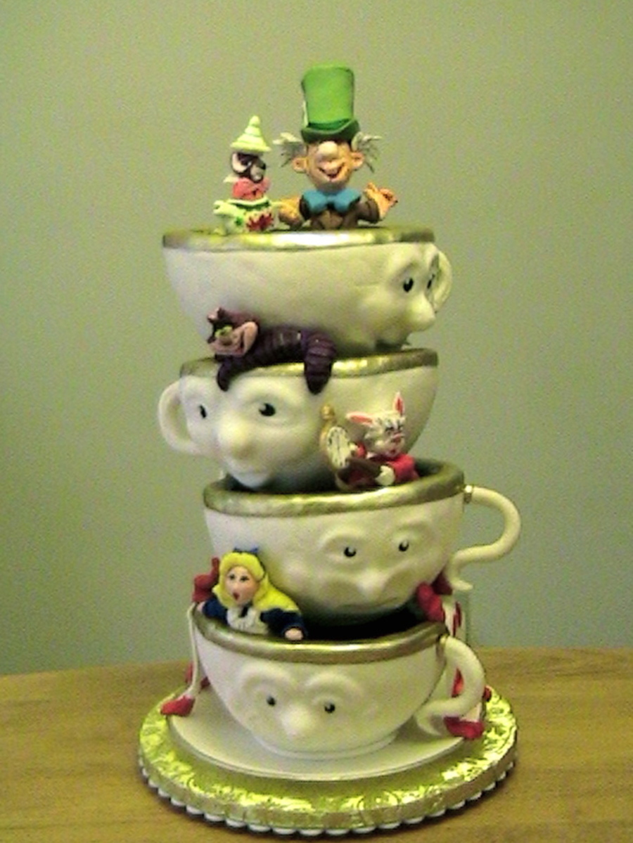 Alice & Friends Tea Cups - CakeCentral.com