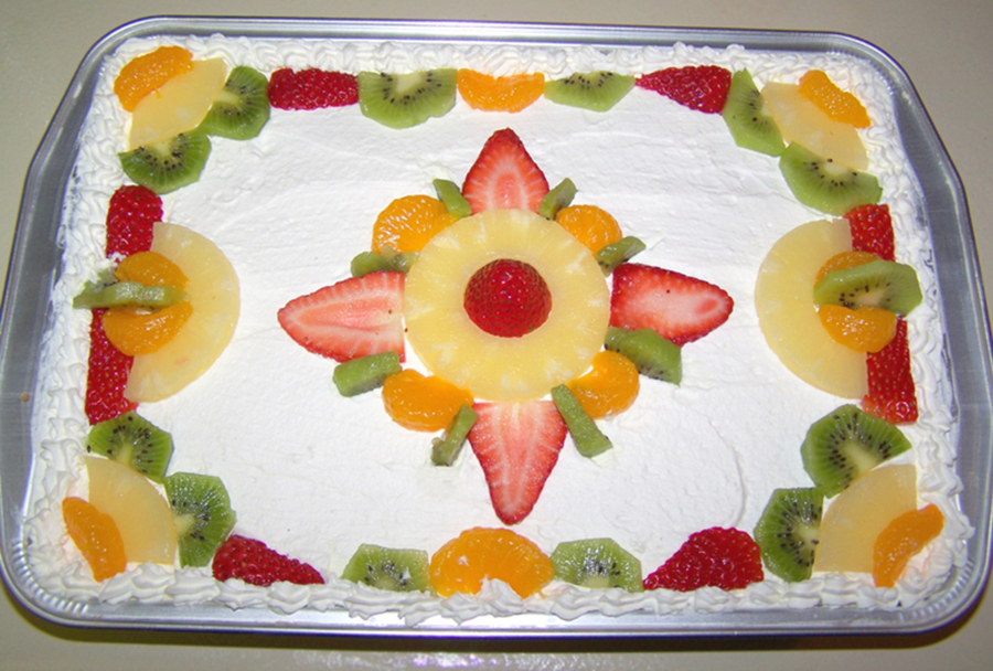 Tres Leche Cake W/fruit - CakeCentral.com