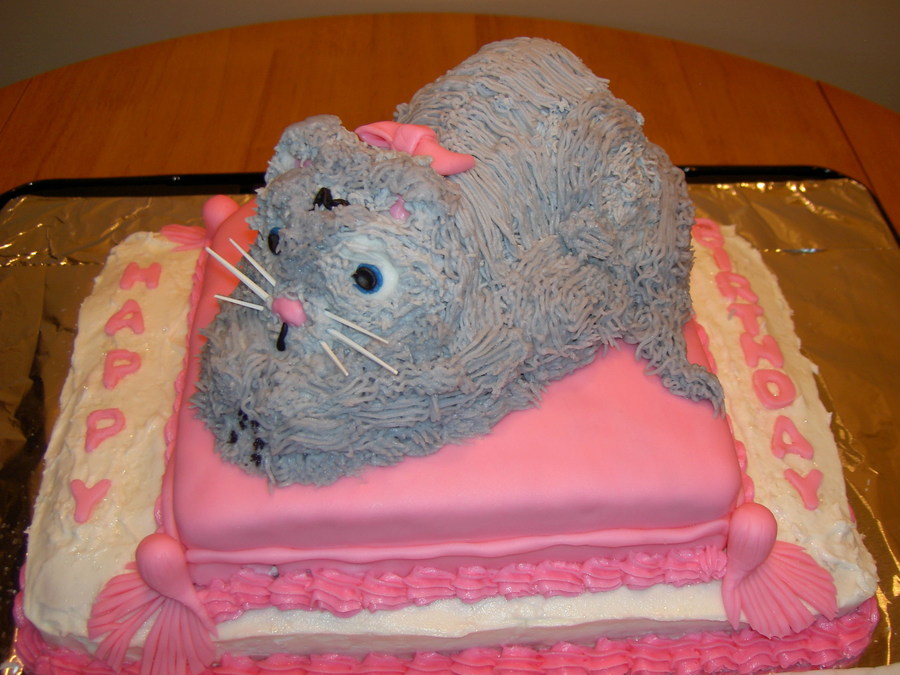 Happy Birthday Cat Cake - CakeCentral.com