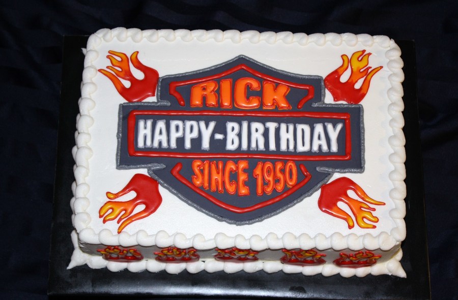 60Th Birthday Harley Cake - CakeCentral.com