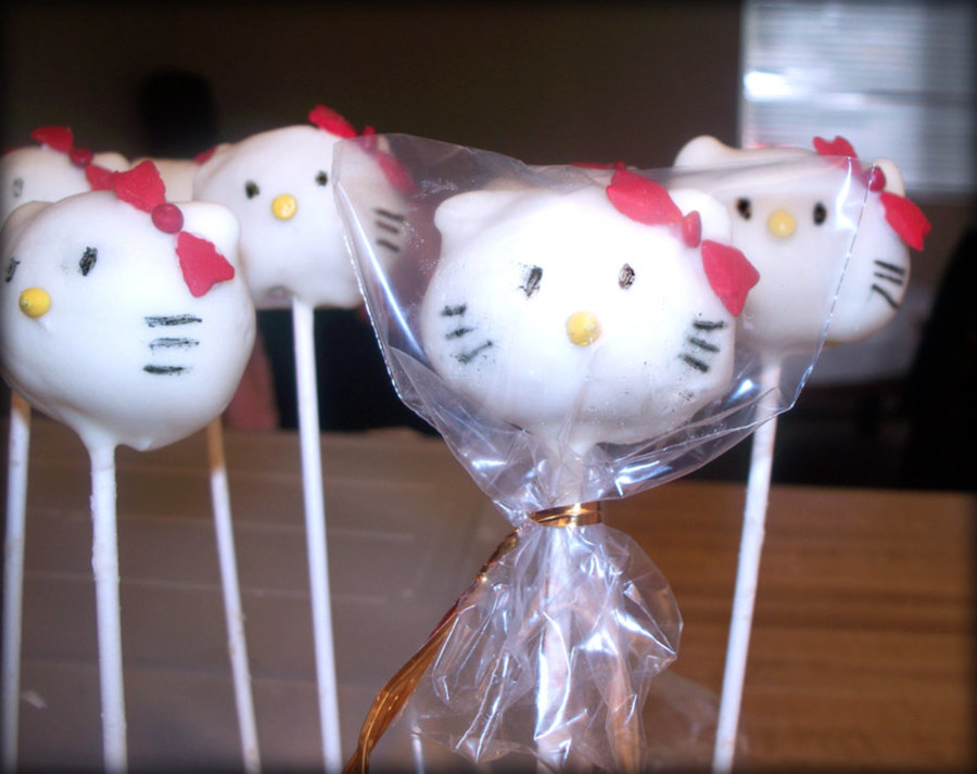 Hello Kitty Cake Pops - CakeCentral.com