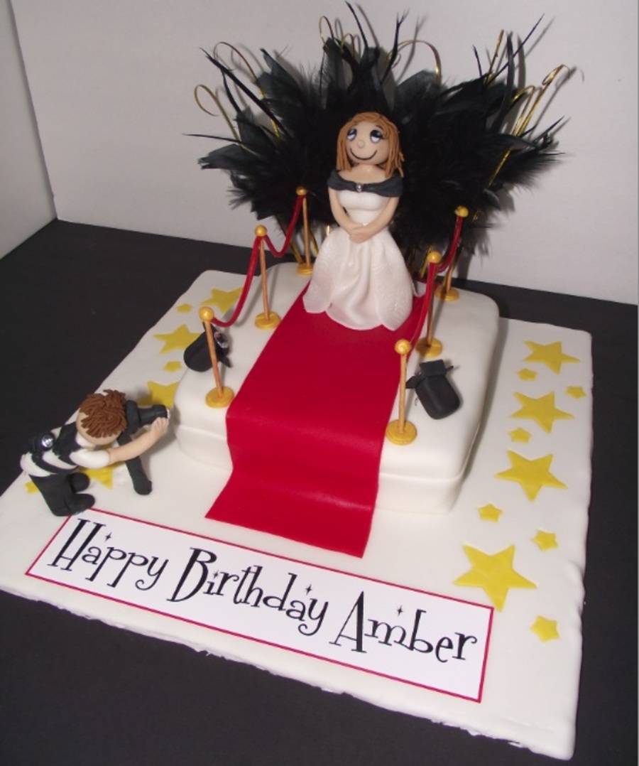 Red Carpet Birthday Cake - CakeCentral.com