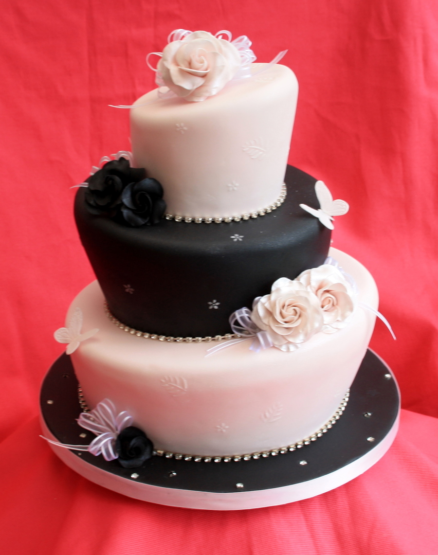 Topsy Turvy Rose Garden Cake - CakeCentral.com