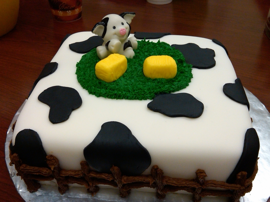 Cow Print Cake - CakeCentral.com