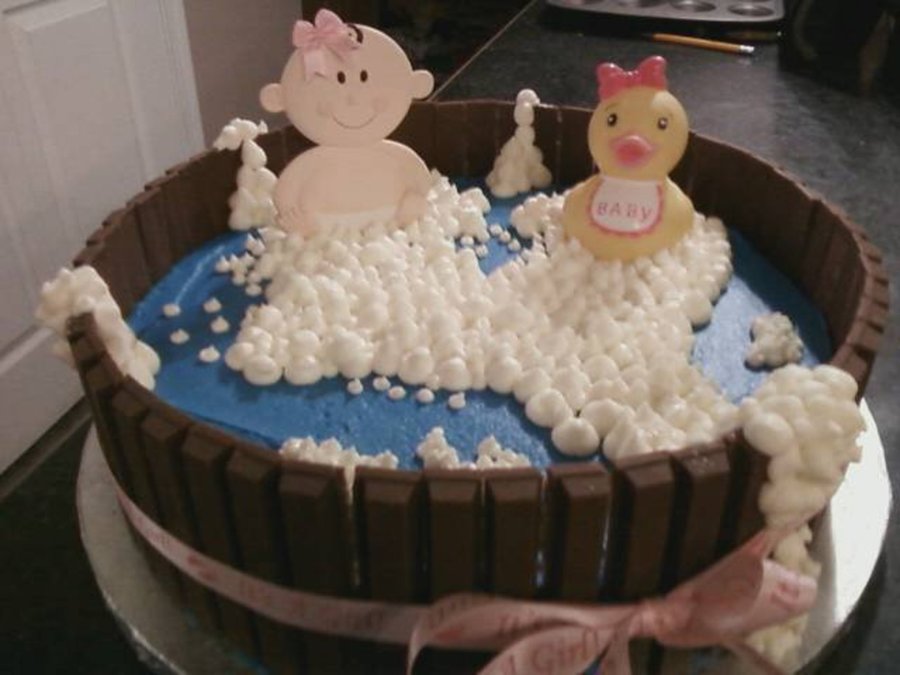 Bath Tub Baby Shower Cake - CakeCentral.com