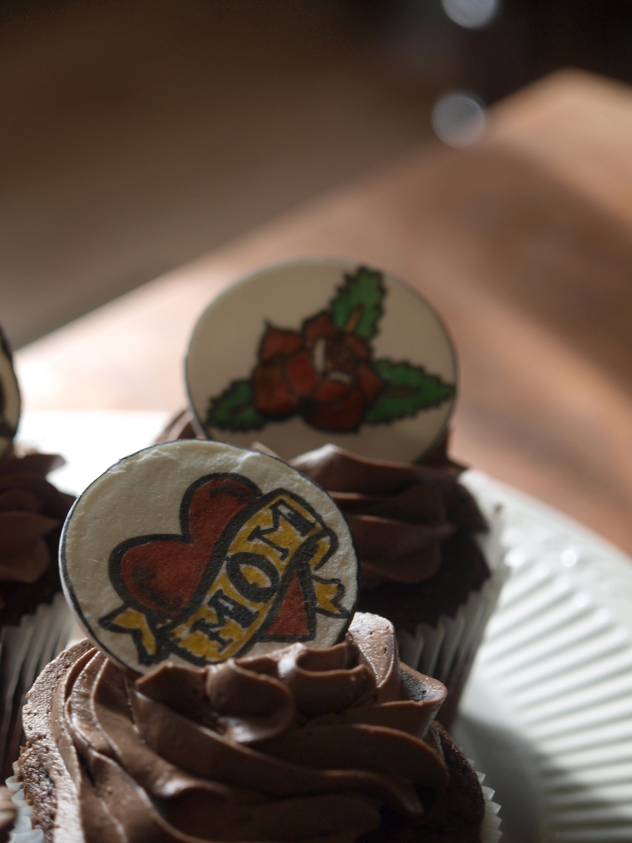 Tattoo Cupcake Toppers - CakeCentral.com