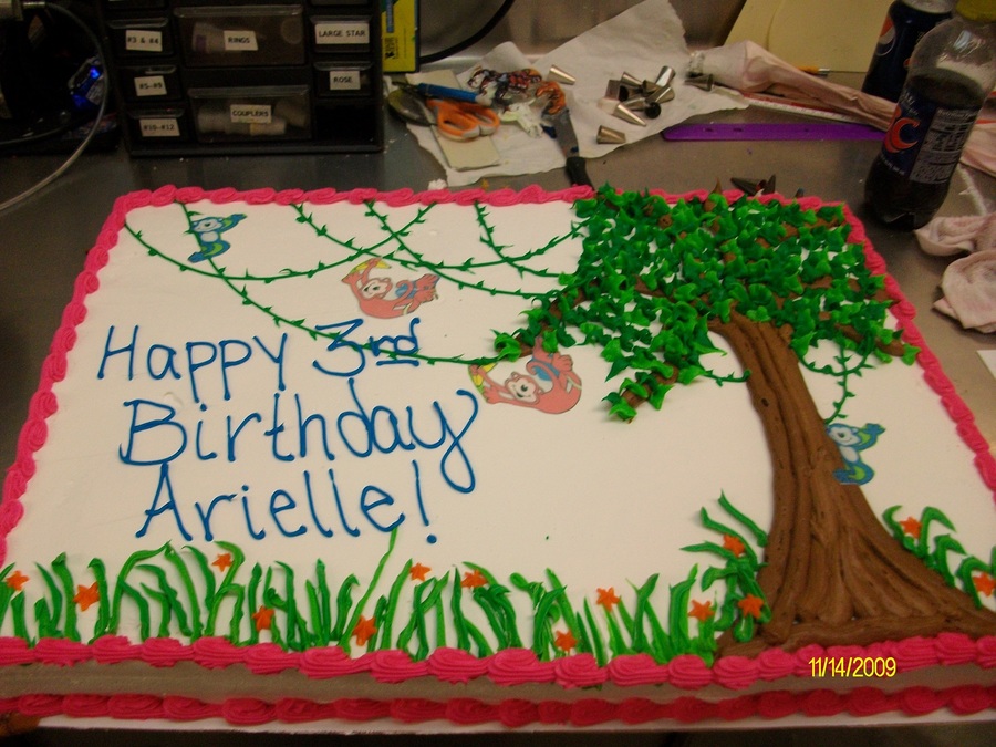 Neon Monkey Cake - CakeCentral.com