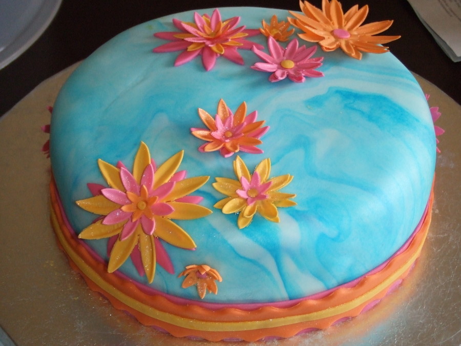 My Final Cake For Fondant And Gumpaste Class - CakeCentral.com