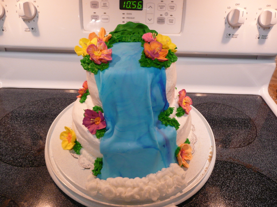 Hawaiian Waterfall - CakeCentral.com