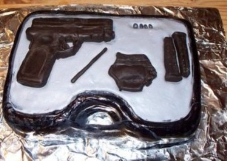 Handgun Cake - CakeCentral.com