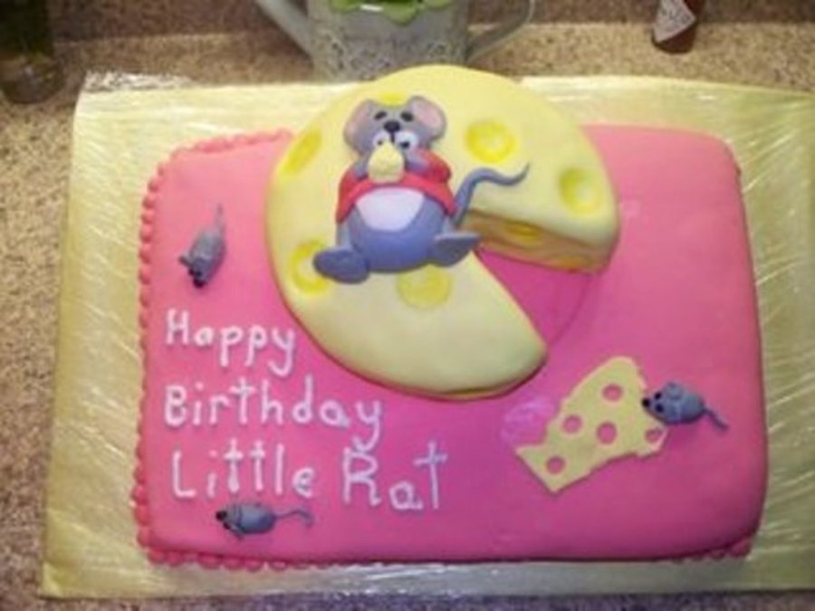 Little Rat 1St Birthday Cake - CakeCentral.com