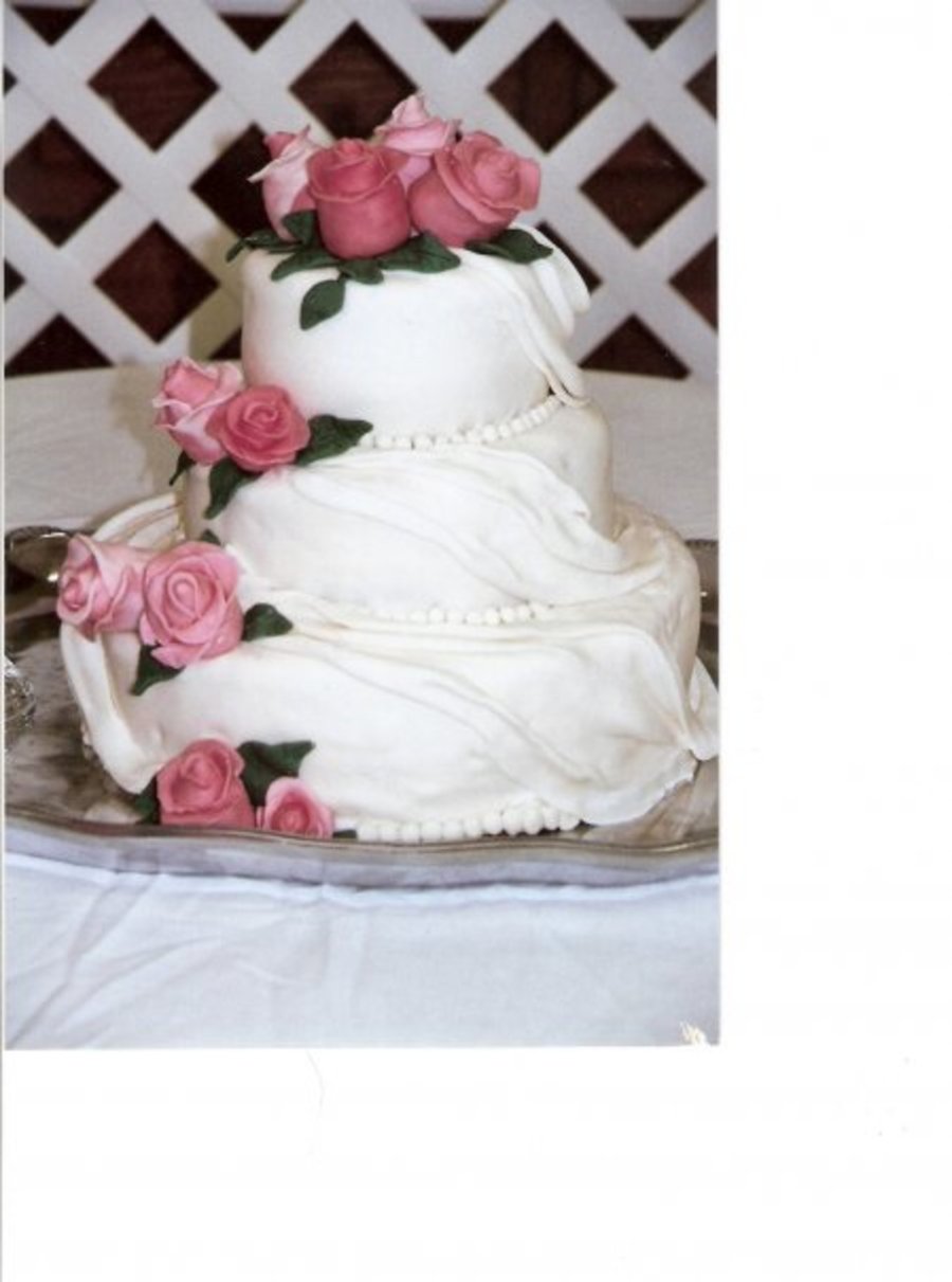 Wedding Receptional Shower Cake - CakeCentral.com