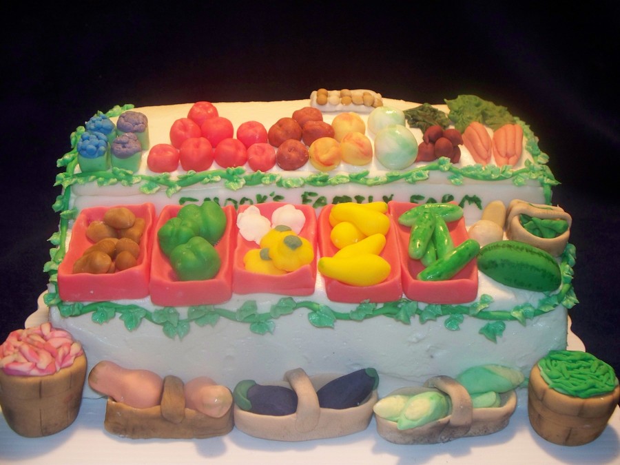 Farmer's Market Stand Birthday Cake - CakeCentral.com