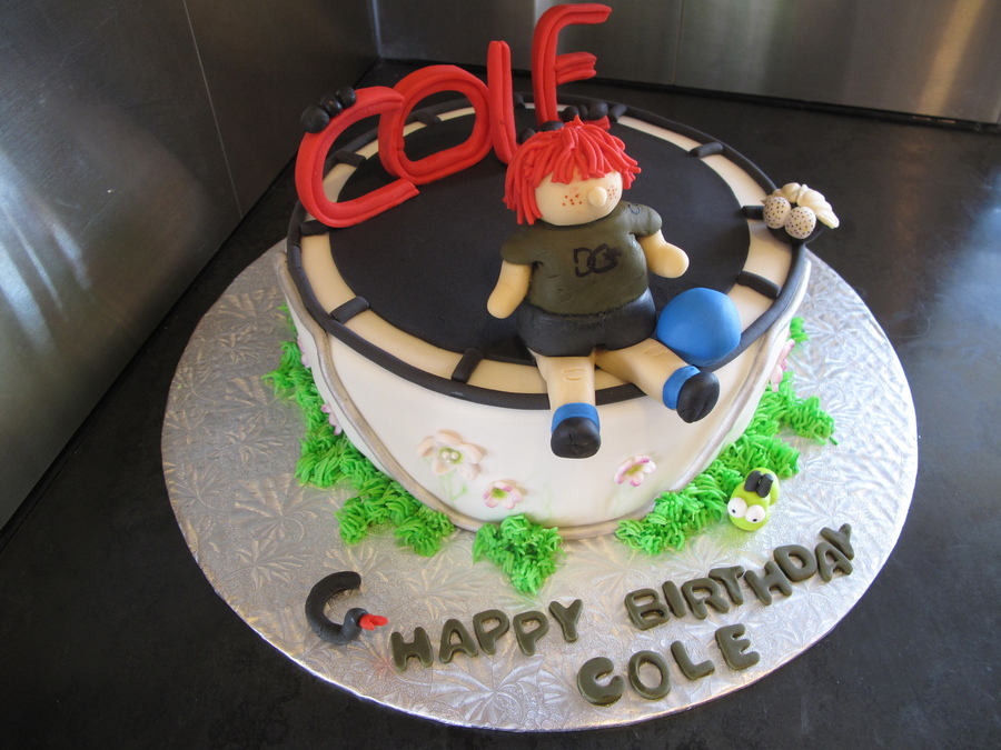 Trampoline Birthday Cake - CakeCentral.com