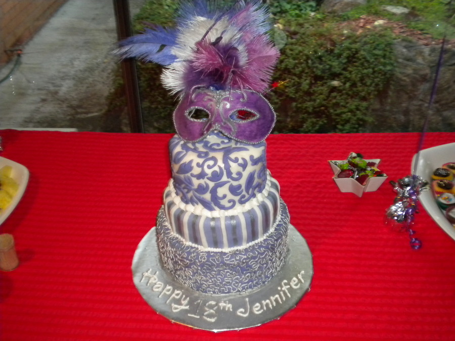 Mask Cake - CakeCentral.com