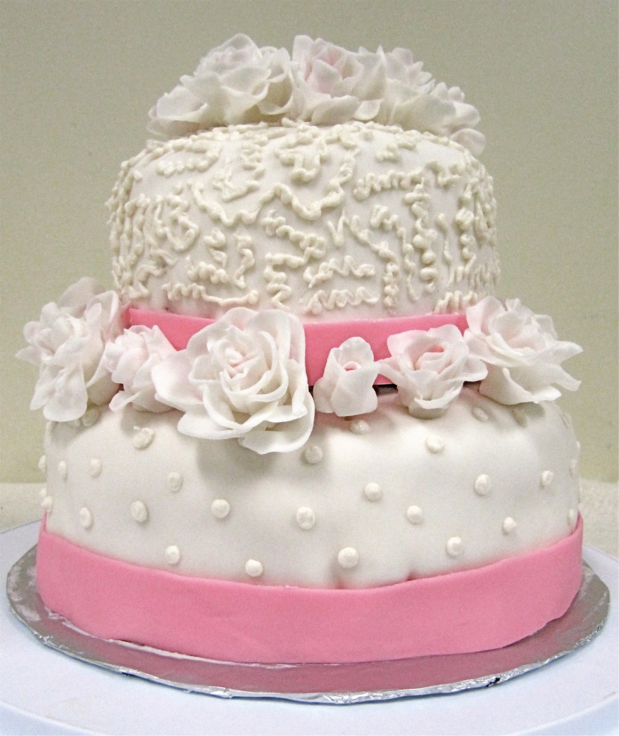 Wilton Course 3 Final Cake - CakeCentral.com