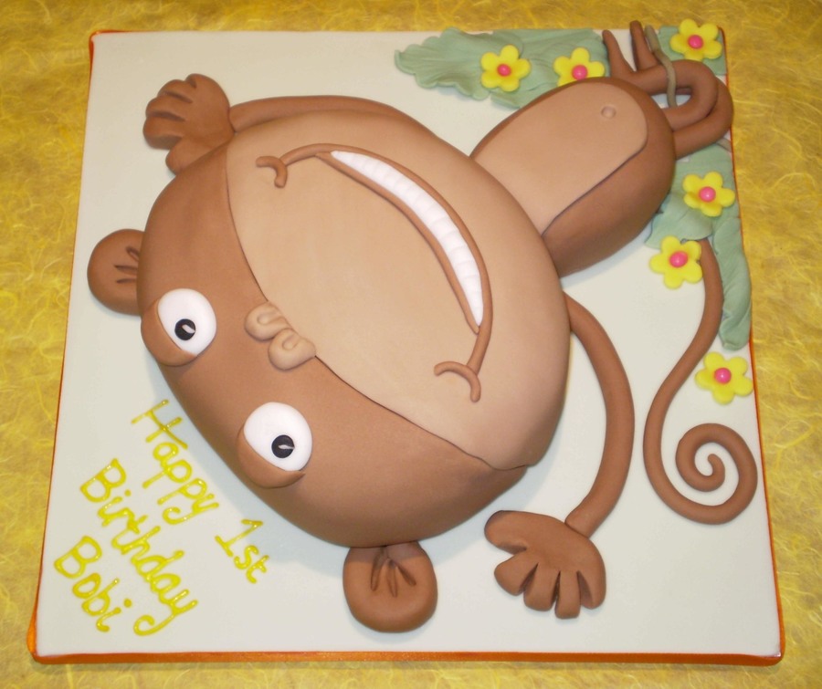 Cheeky Monkey Birthday Cake - CakeCentral.com
