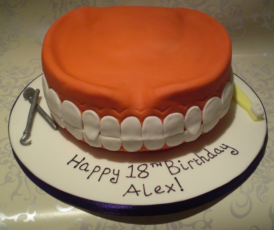 False Teeth Birthday Cake - CakeCentral.com