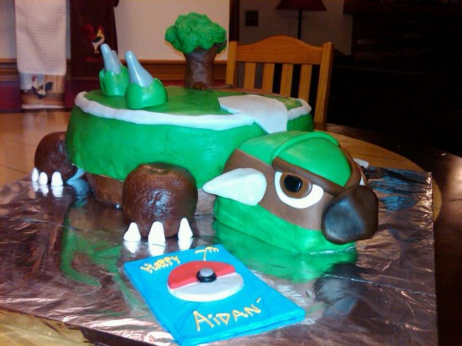 Torterra Pokemon Cake - CakeCentral.com