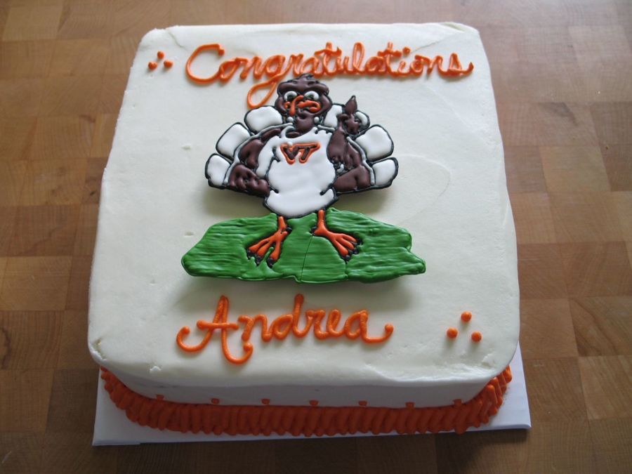 Virginia Tech Grad Cake - CakeCentral.com