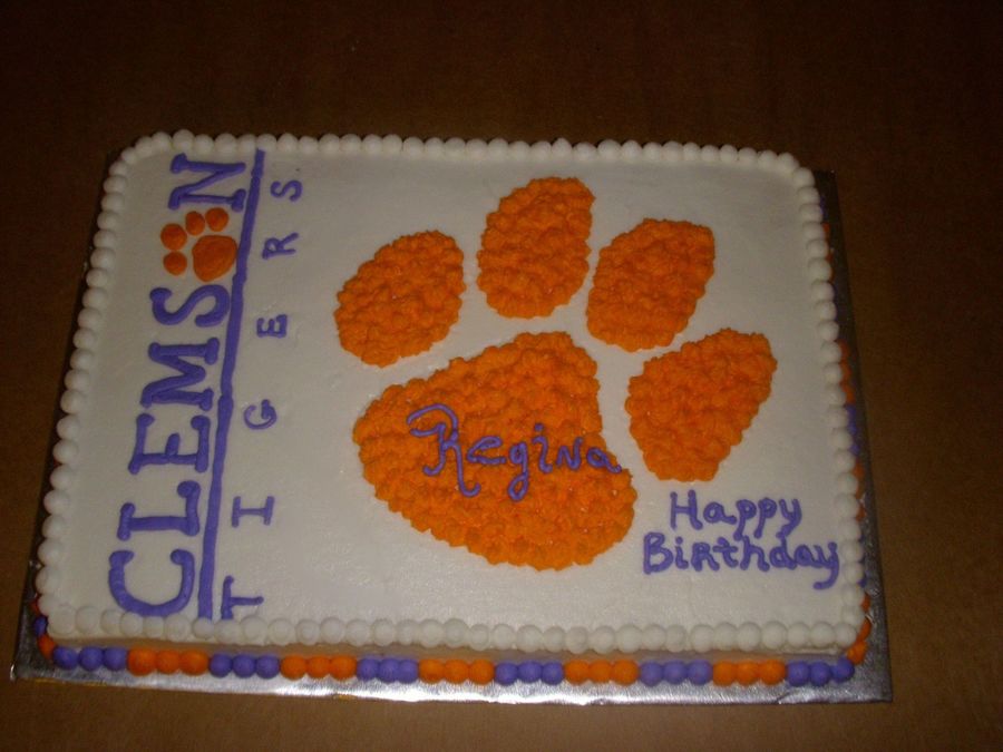 Clemson Birthday Cake - CakeCentral.com