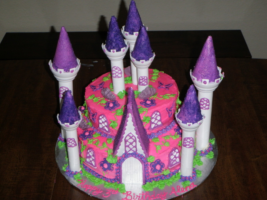 Princess Castle Cake - CakeCentral.com
