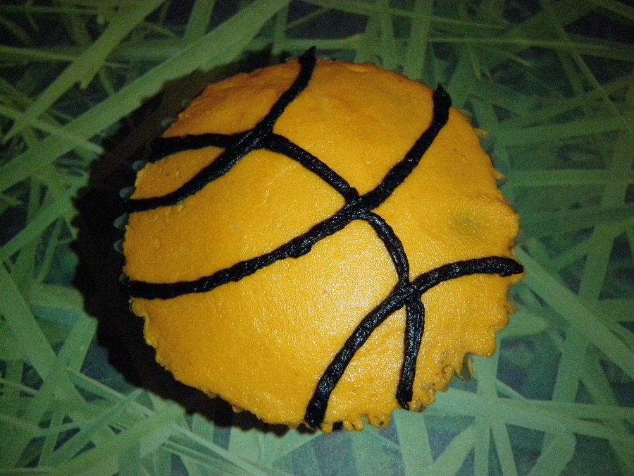 Basketball Cupcake - CakeCentral.com