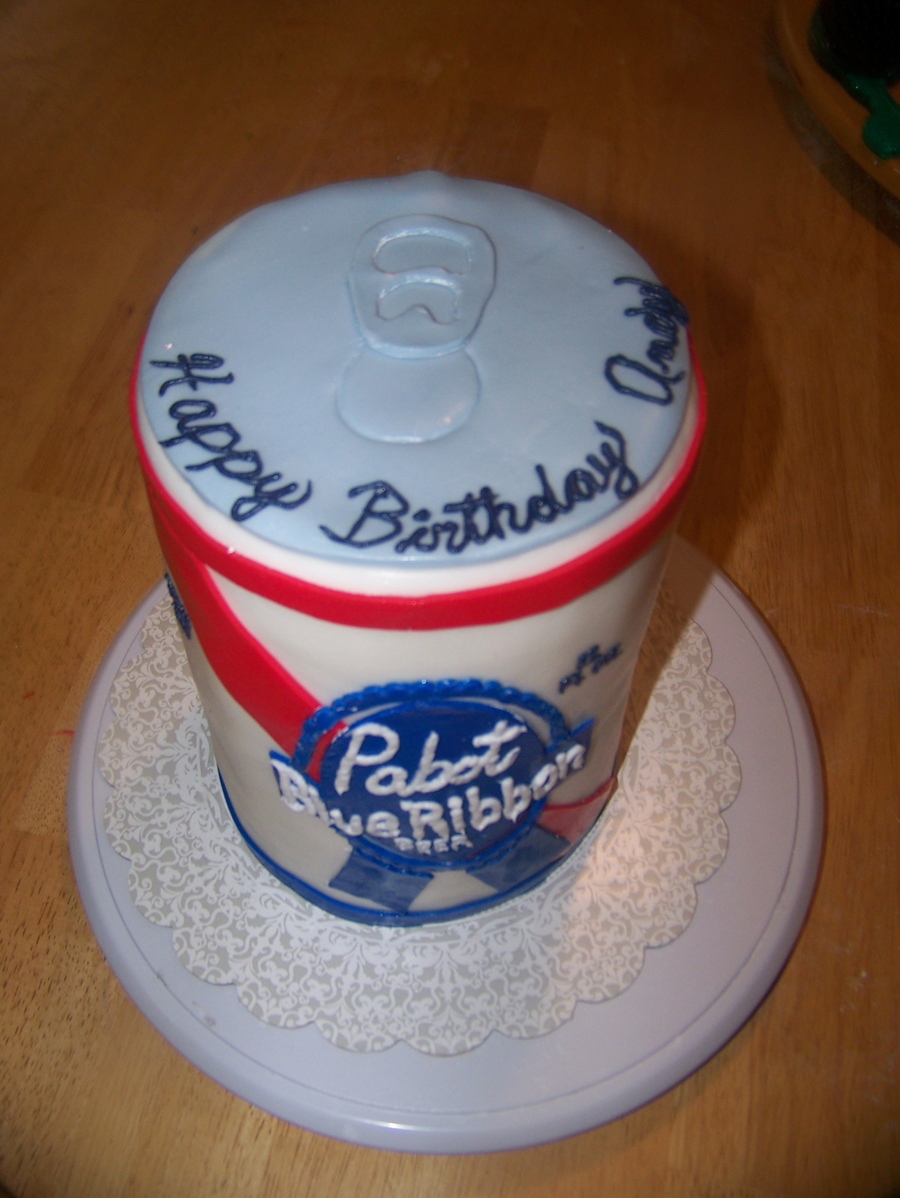 Pabst Blue Ribbon Cake - CakeCentral.com