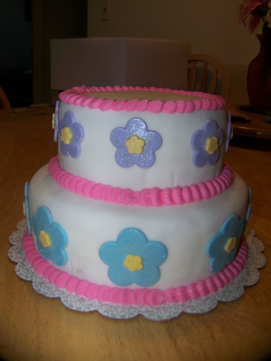 Simple Flower Birthday Cake - CakeCentral.com