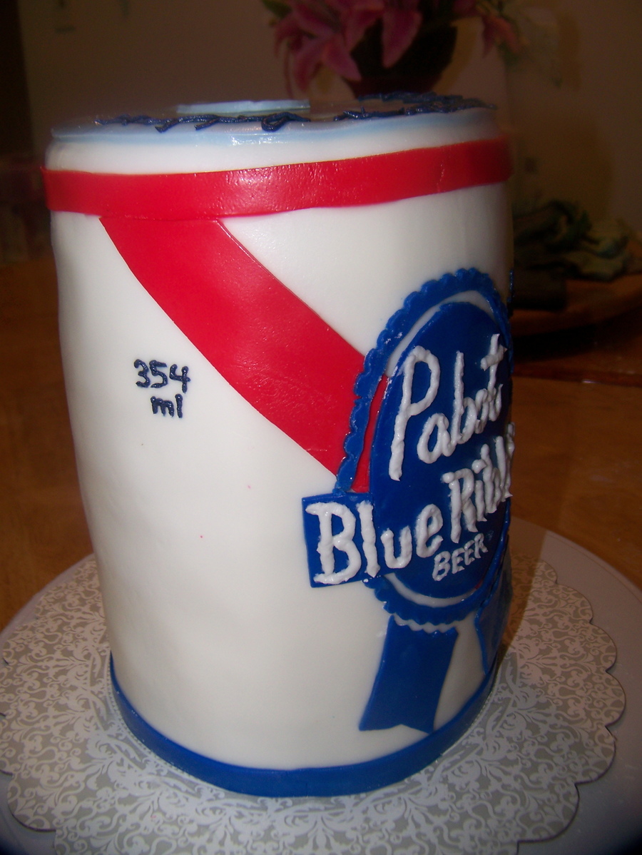 Pabst Blue Ribbon Cake - CakeCentral.com