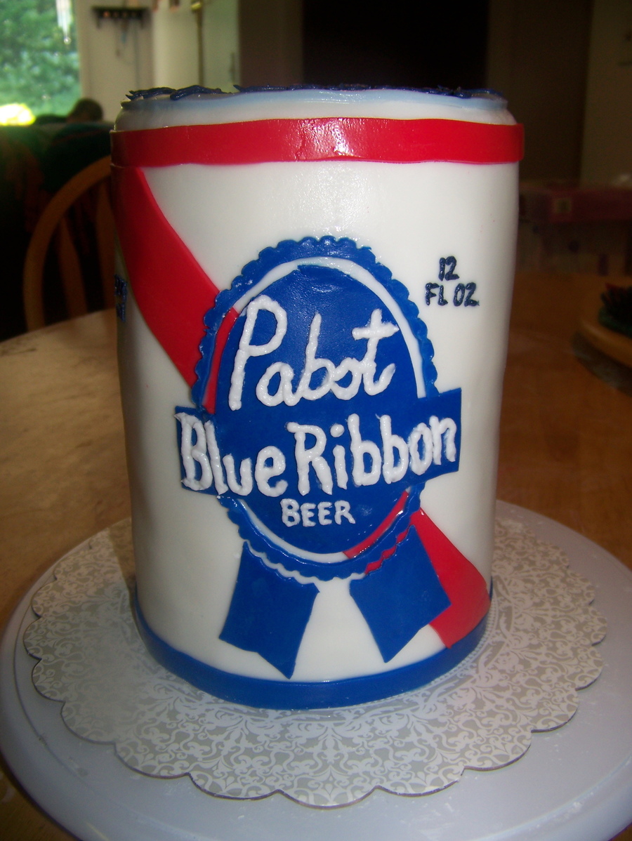 Pabst Blue Ribbon Cake - CakeCentral.com