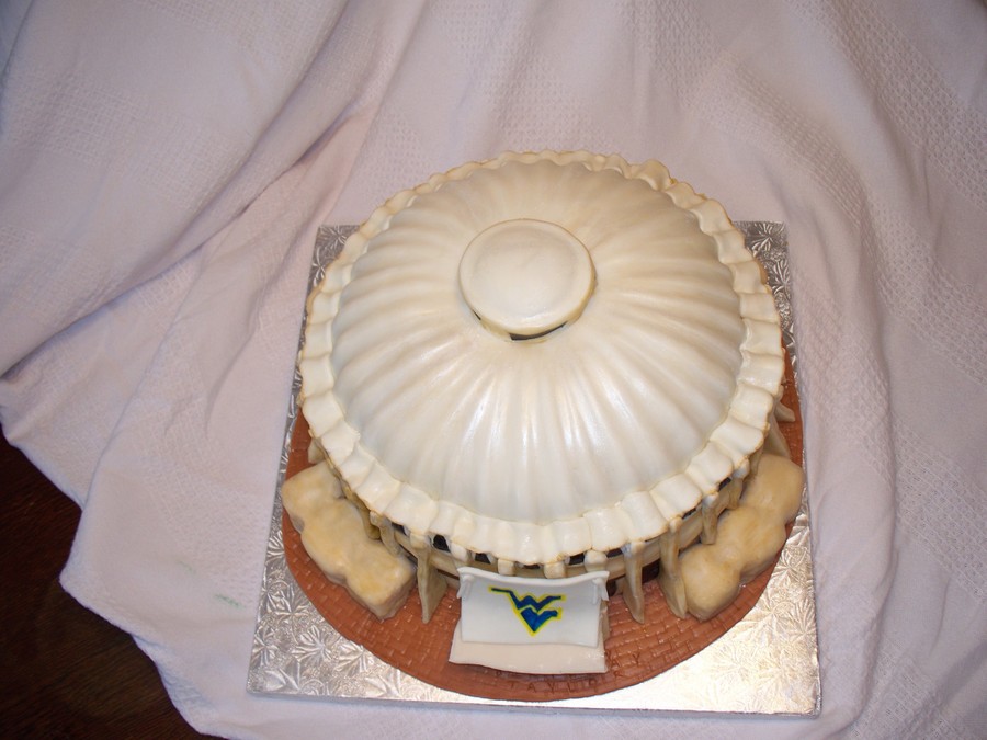 Wvu Coliseum Cake - CakeCentral.com