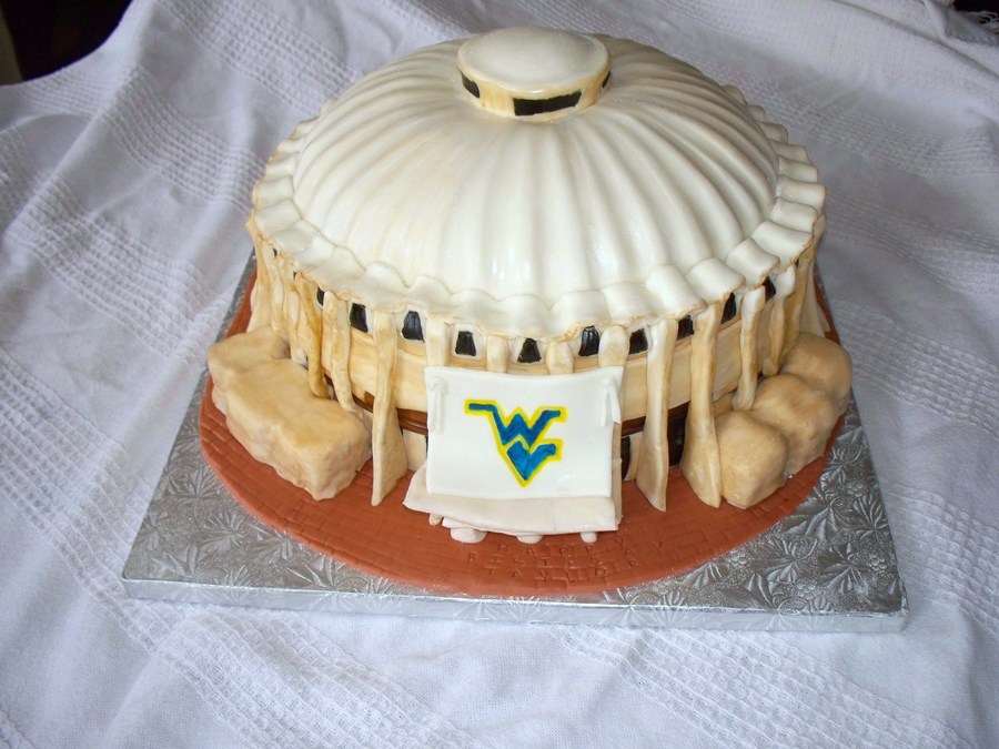 Wvu Coliseum Cake - CakeCentral.com