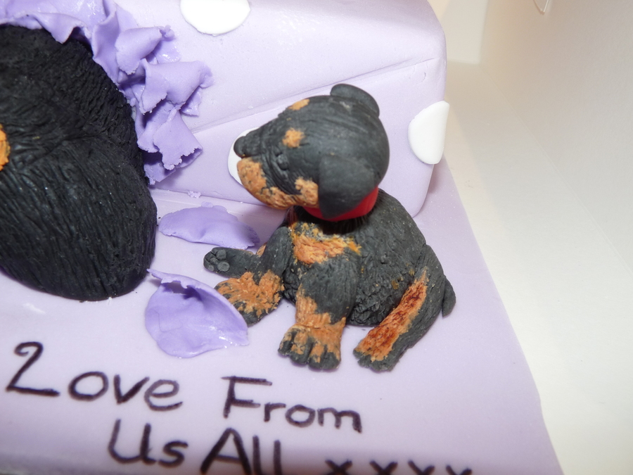 Rottweiler Birthday Cake - CakeCentral.com