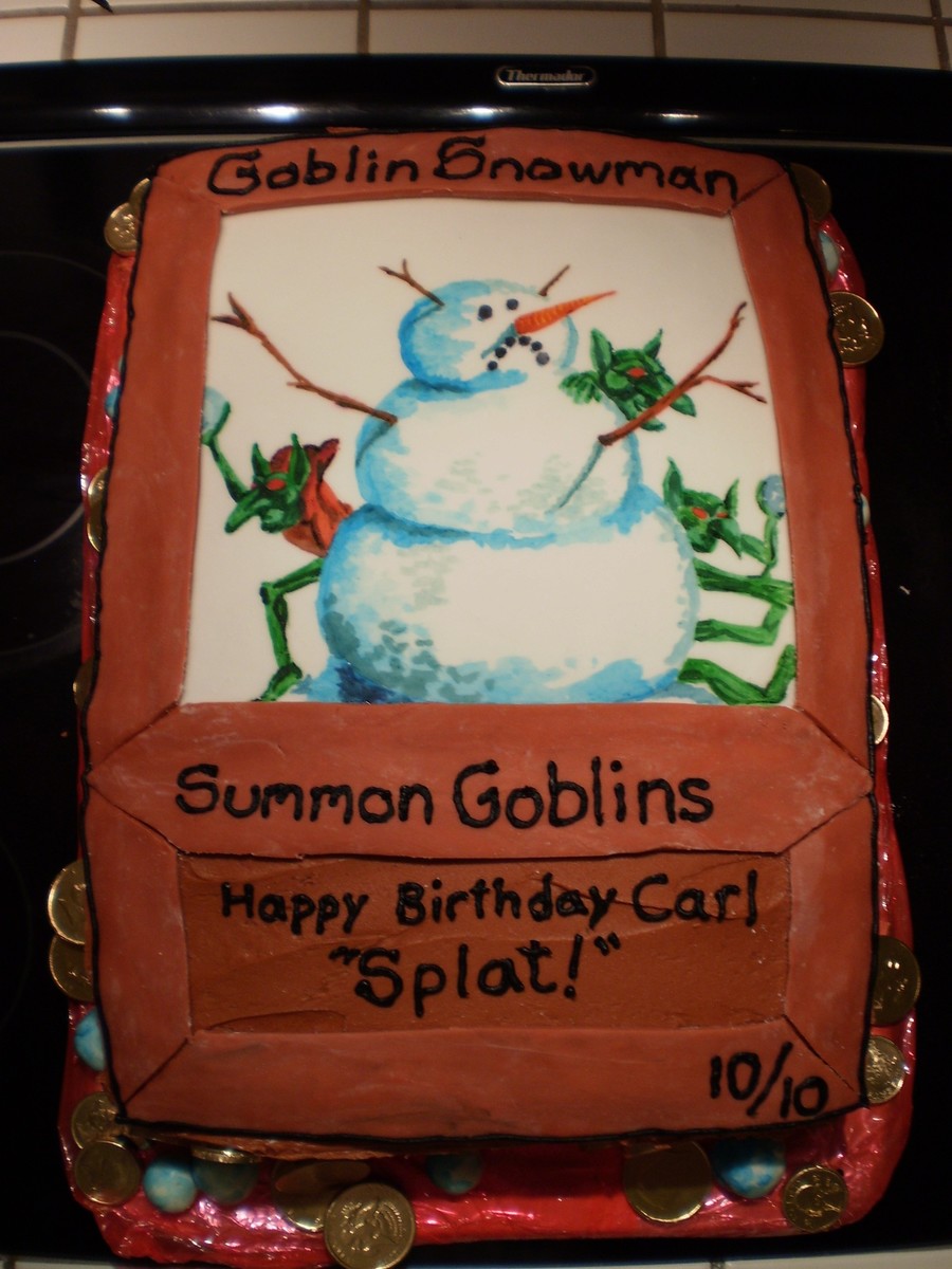 Goblin Snowball Fight Cake - CakeCentral.com