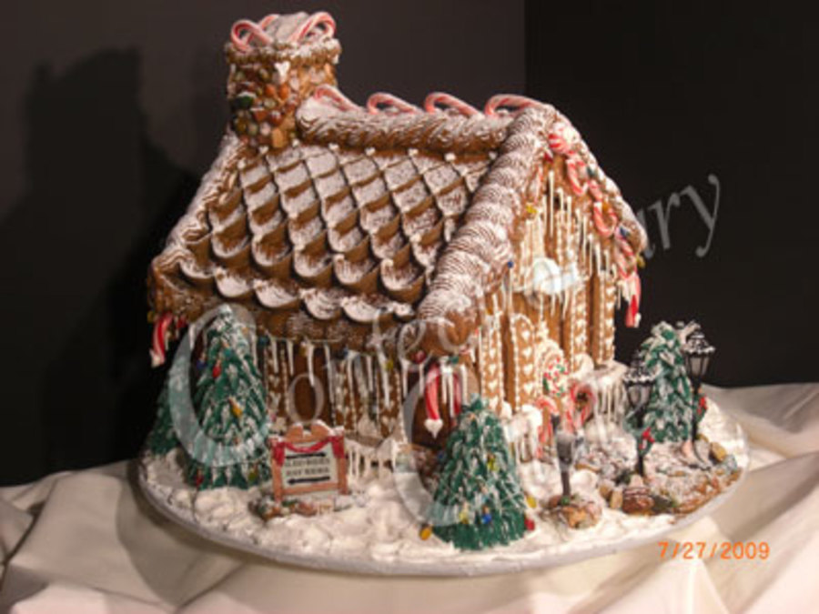 Gingerbread Chalet - Lambeth Style Roof - CakeCentral.com