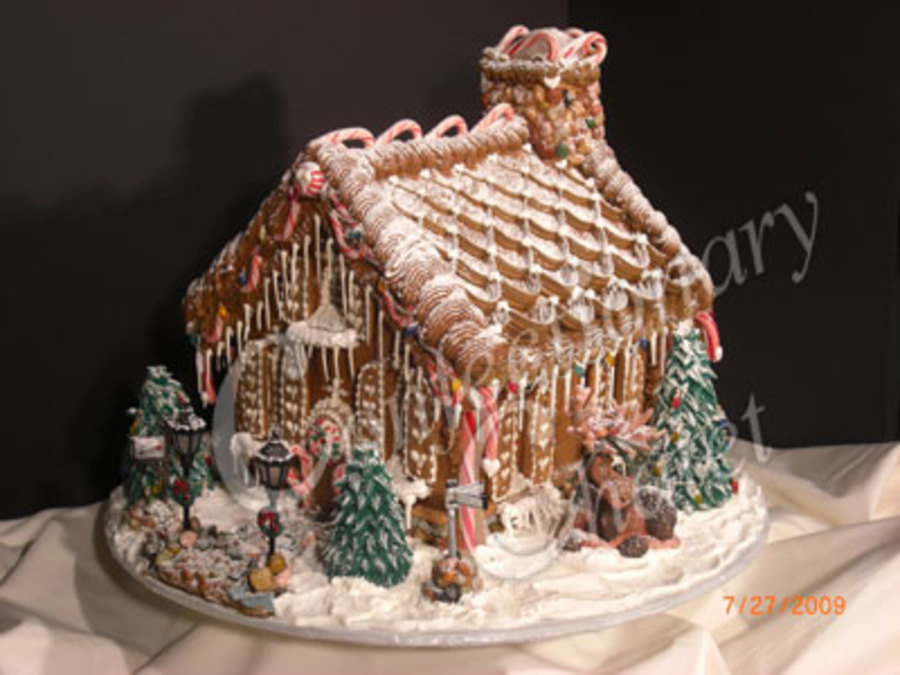 Gingerbread Chalet - Lambeth Style Roof - CakeCentral.com