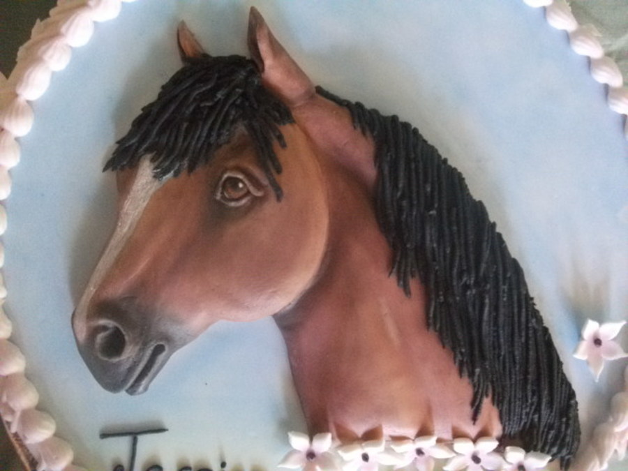 2D Horse Head - CakeCentral.com