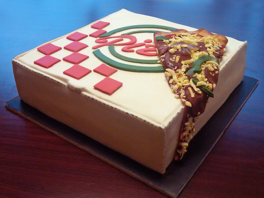 Pizza Box Cake - CakeCentral.com