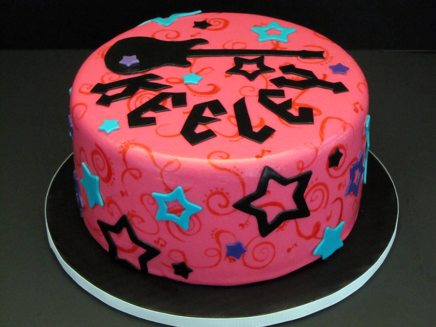 Rocker Birthday Cake - CakeCentral.com