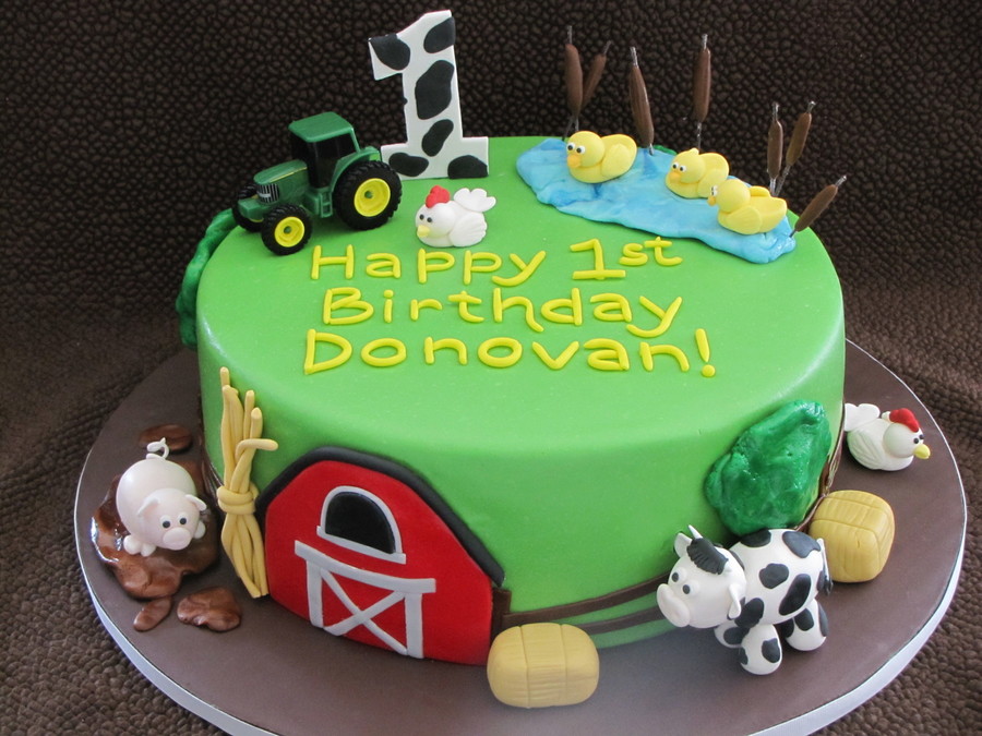 Barnyard 1St Birthday Cake - CakeCentral.com