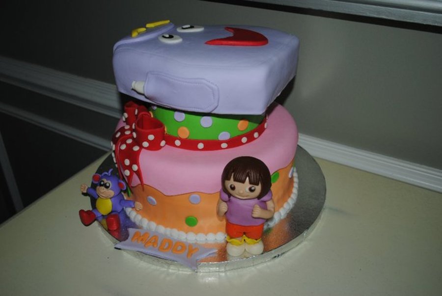 Dora Boots And Backpack - CakeCentral.com