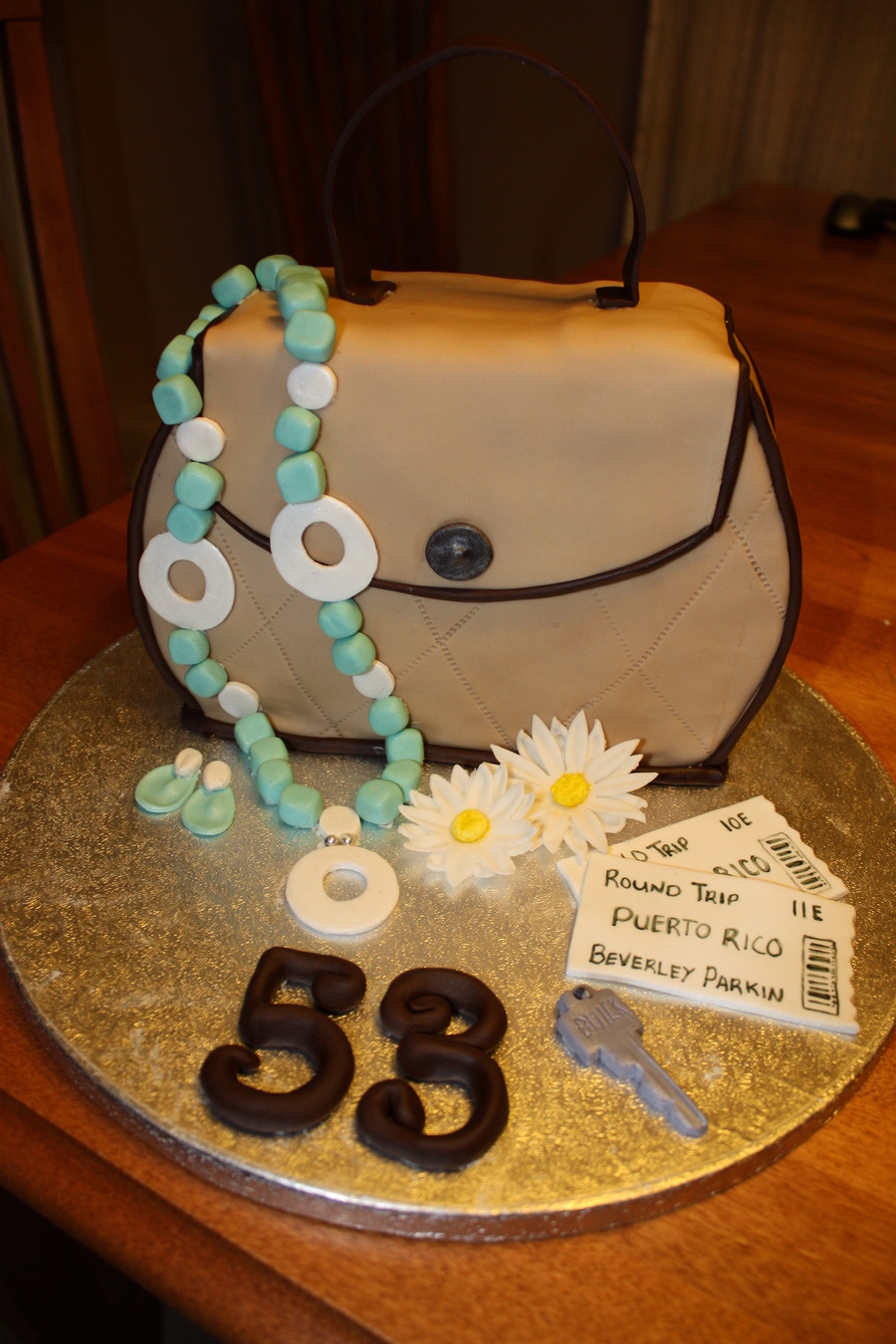 Purse Birthday Cake - CakeCentral.com