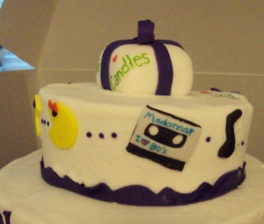 80's Theme Cake - CakeCentral.com