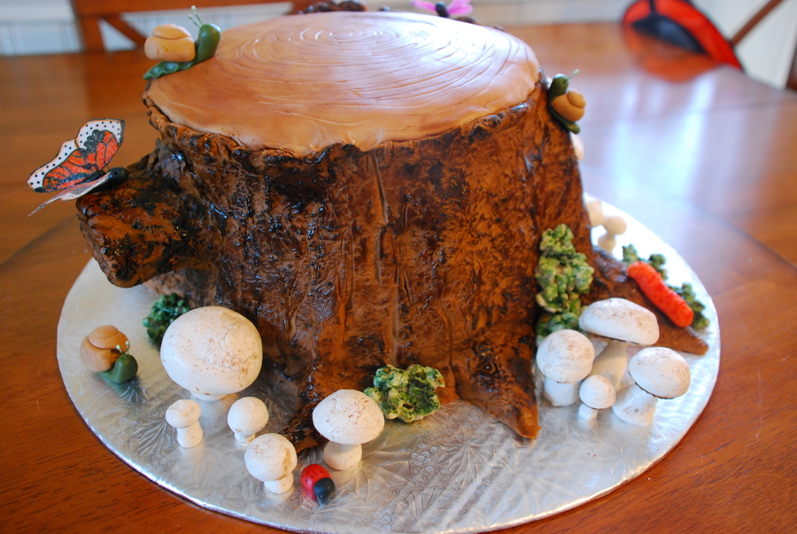 Tree Stump Cake - CakeCentral.com