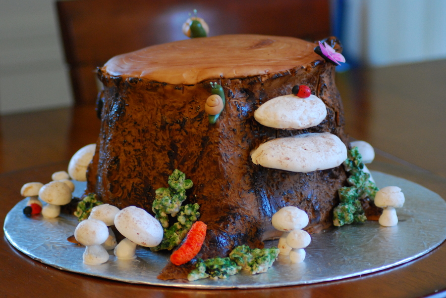 Tree Stump Cake - CakeCentral.com