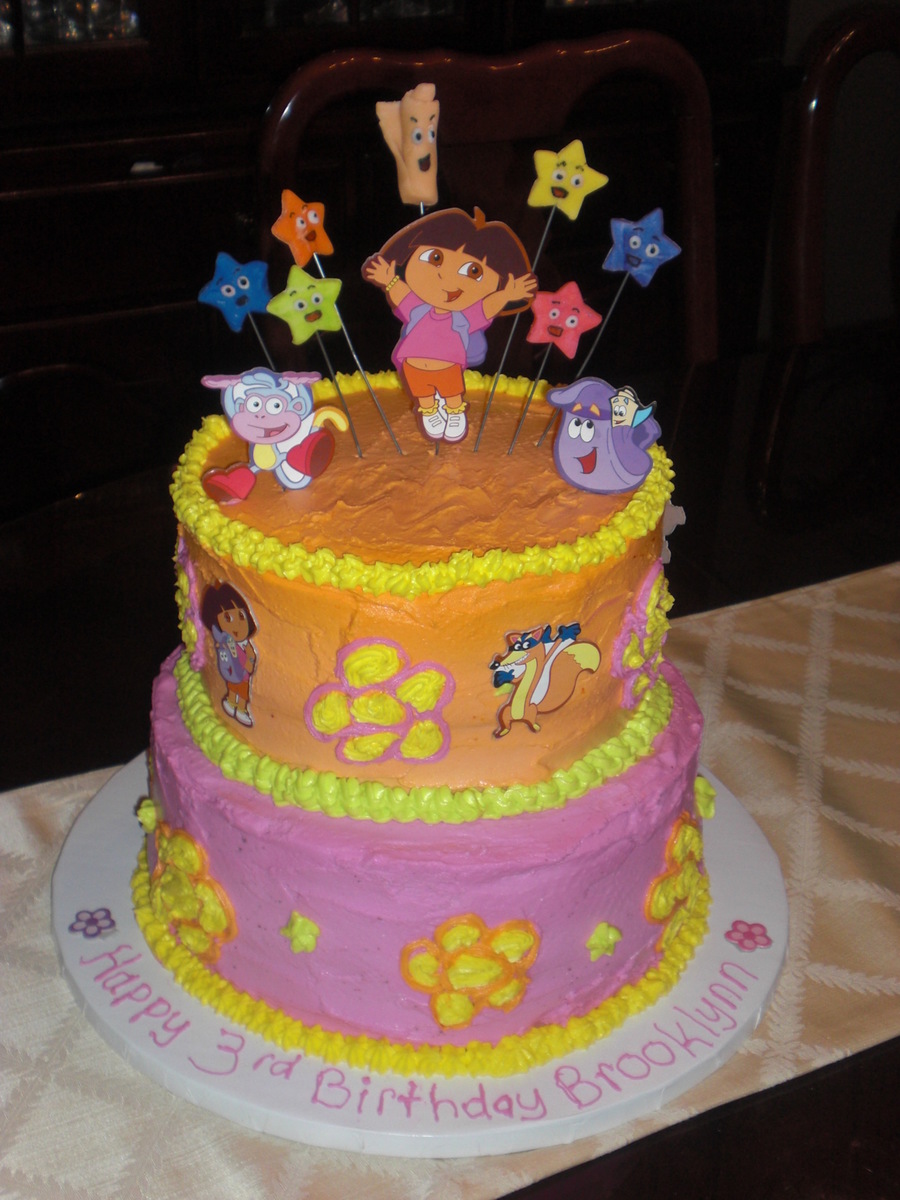 Dora Star Catcher Cake - CakeCentral.com