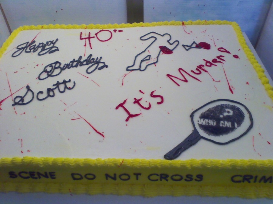 Murder Mystery Cake - CakeCentral.com