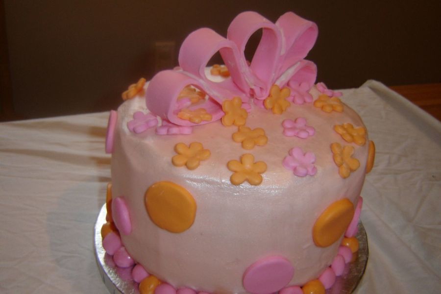 Birthday Cake With Fondant Accents - CakeCentral.com
