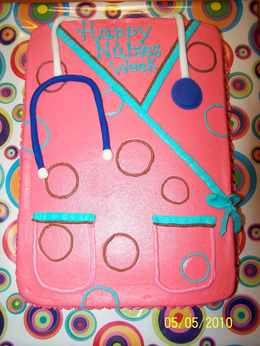 Nurses Week Scrub Top Cake - CakeCentral.com
